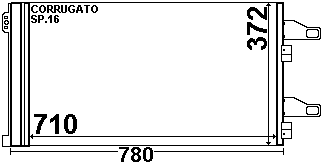 07 C18112 – Condensatore Citroen Fiat Peugeot